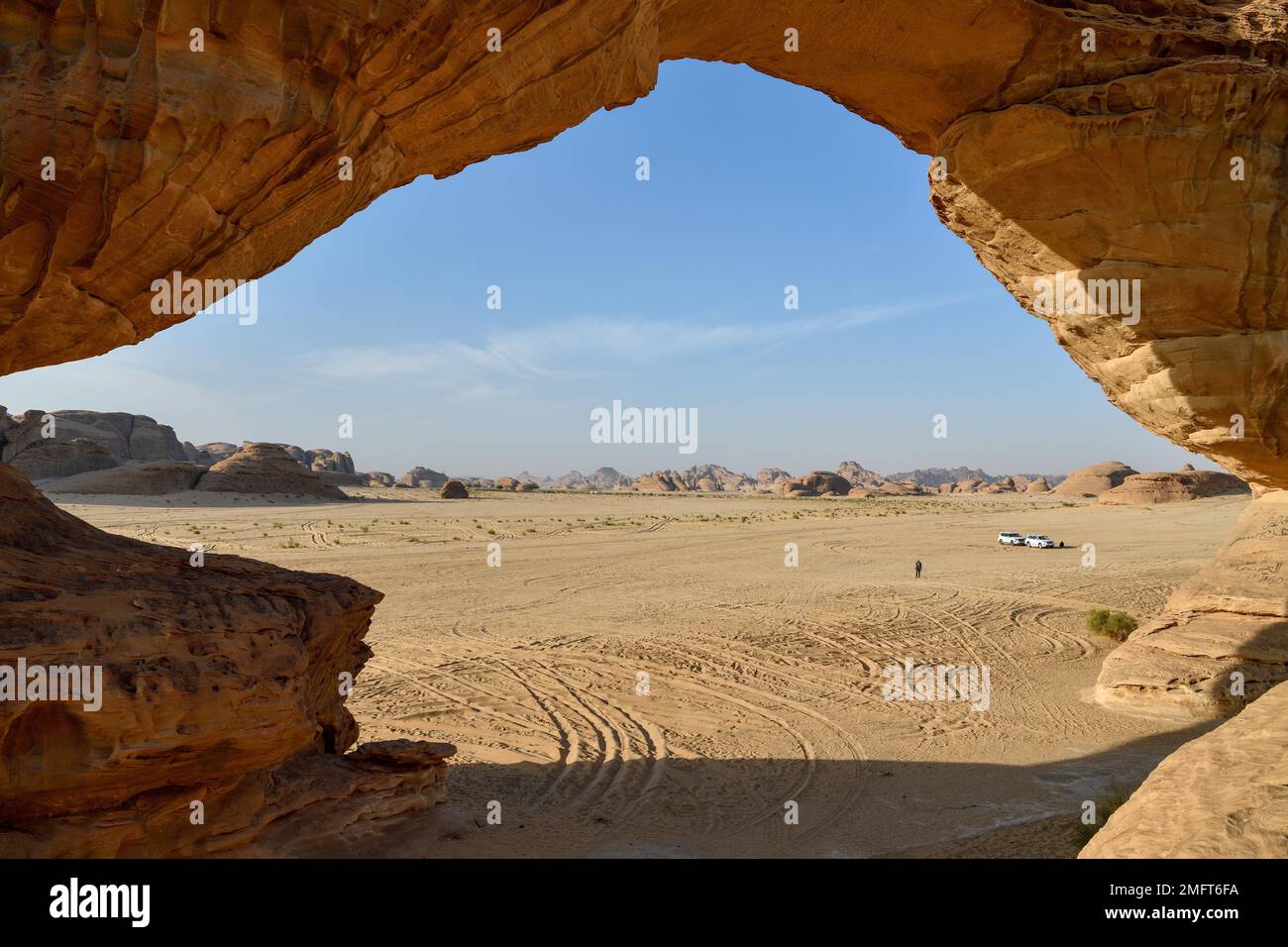The Arch, also known as Rainbow Rock, near AlUla, Medina Province ...