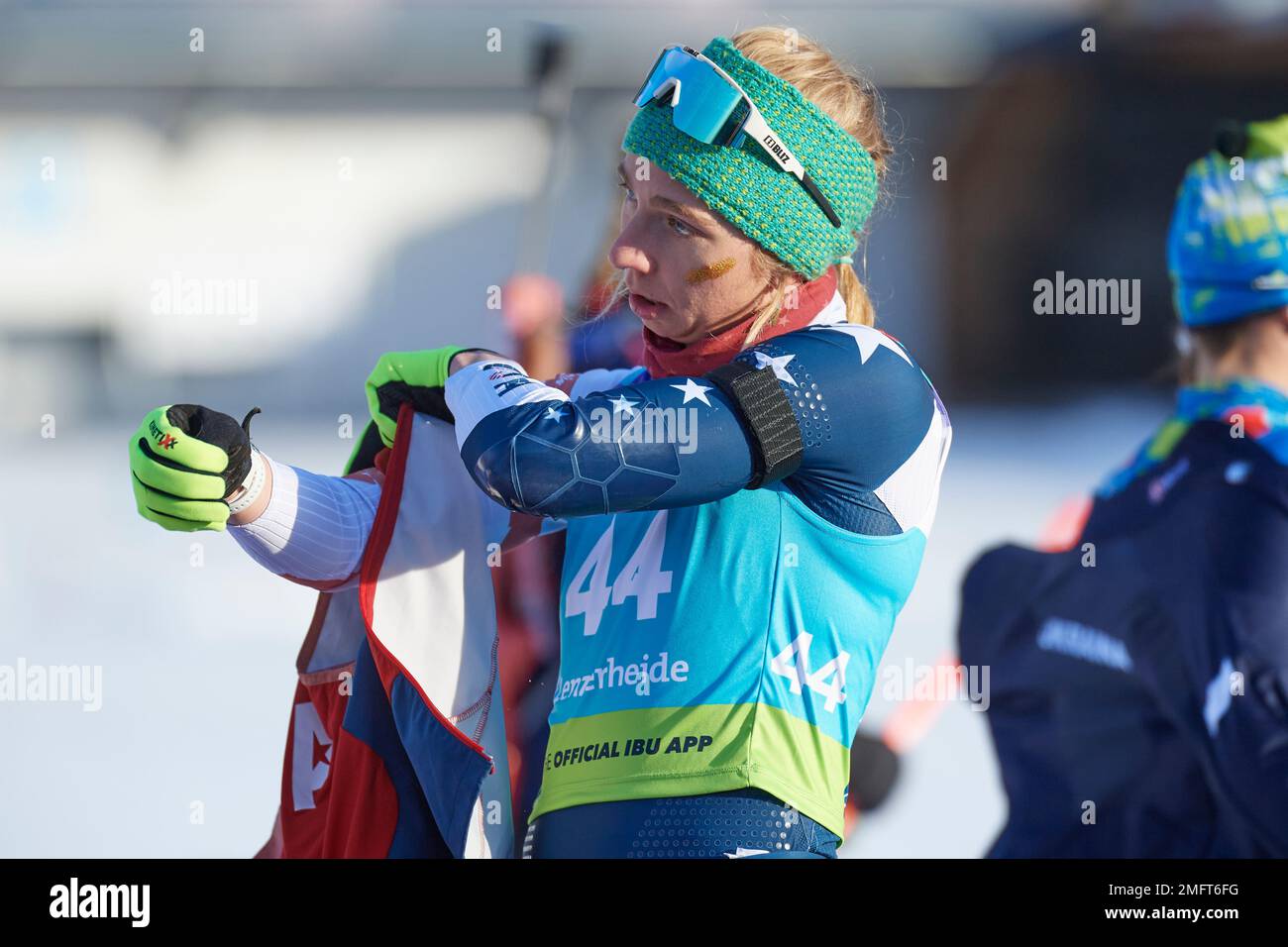 Lenzerheide, Schweiz, 25. Januar 2023. KAUTZER Amanda USA beim 15 km ...