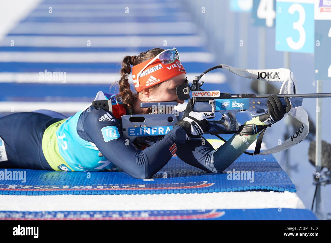 Lenzerheide, Schweiz, 25. Januar 2023. FRUEHWIRT Juliane GER beim 15 km ...
