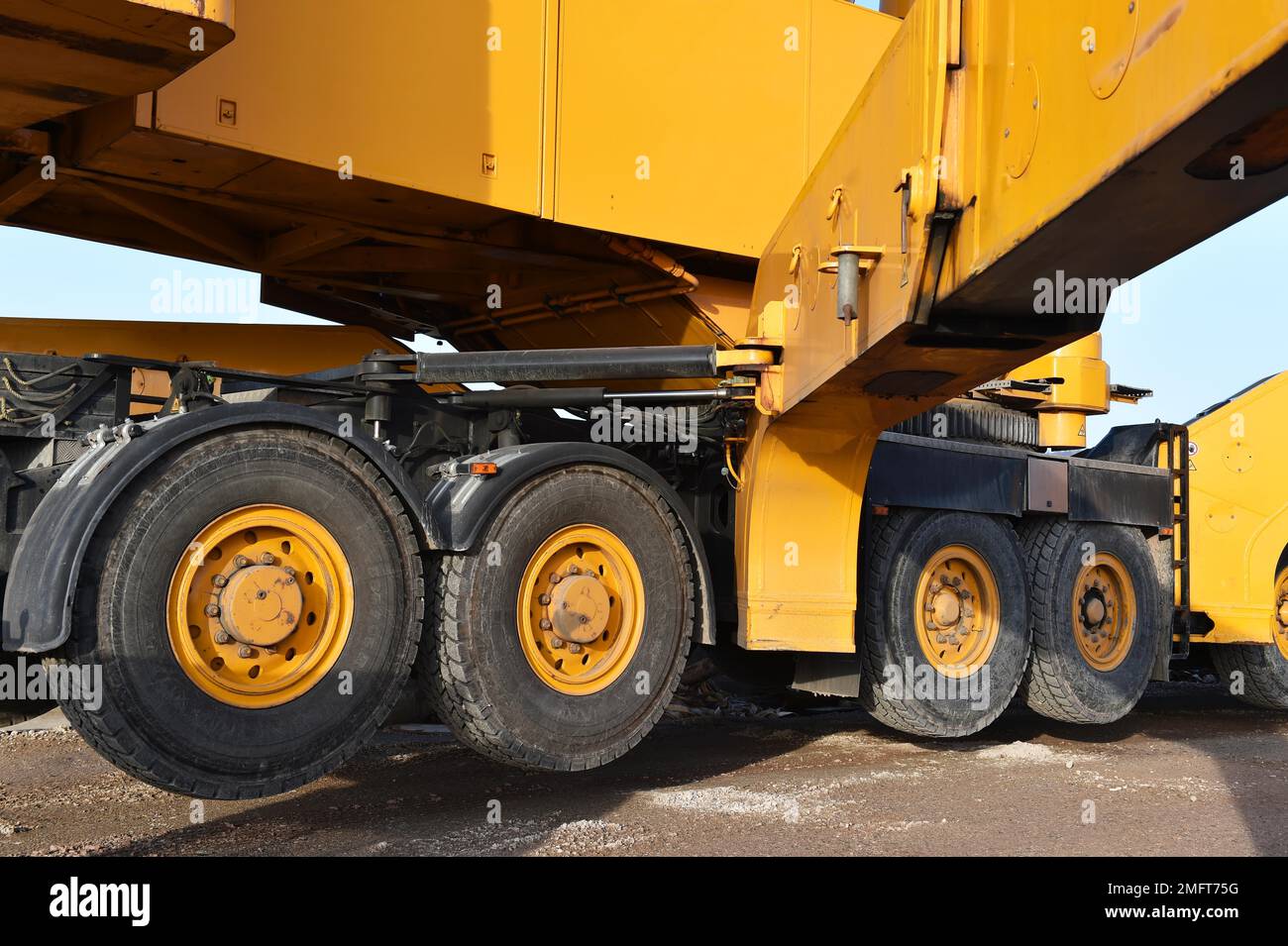 Bogie and tyres of a mobile crane, Germany Stock Photo - Alamy