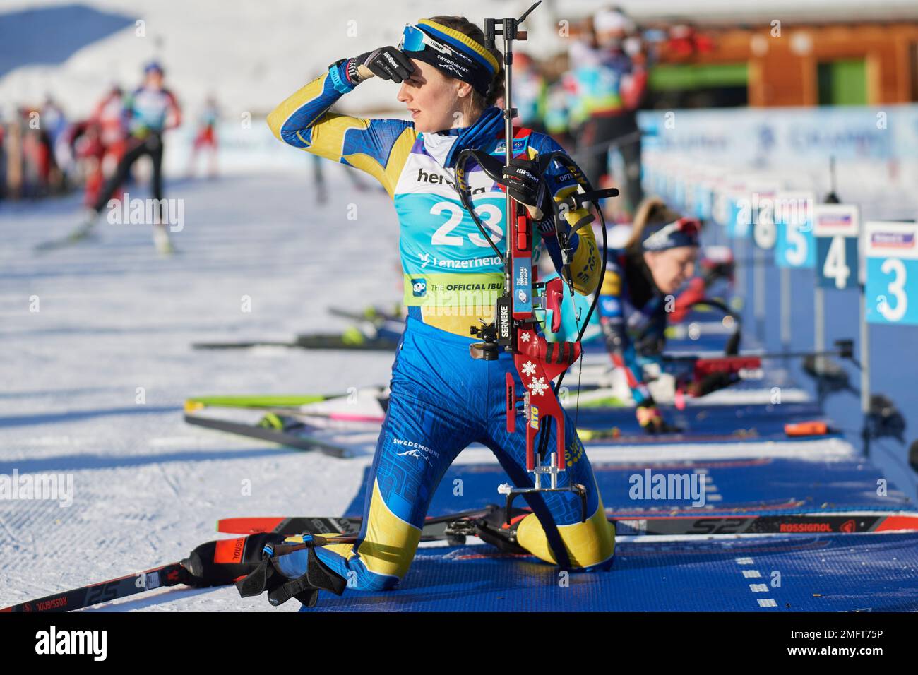 Lenzerheide, Schweiz, 25. Januar 2023. NILSSON Stina SWE beim 15 km ...