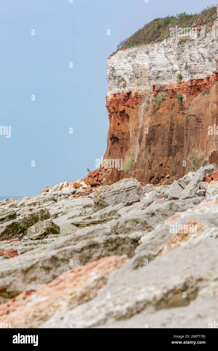 Coastal erosion, East Anglia, UK. Visual evidence of natural ...