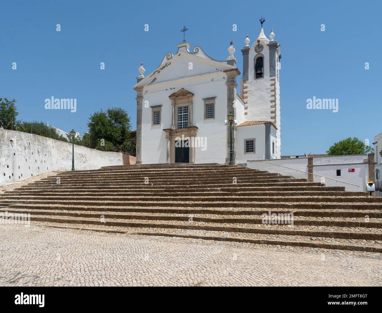 Neoclassical church Igreja Matriz, Estoi, Loule, Faro District, Algarve ...