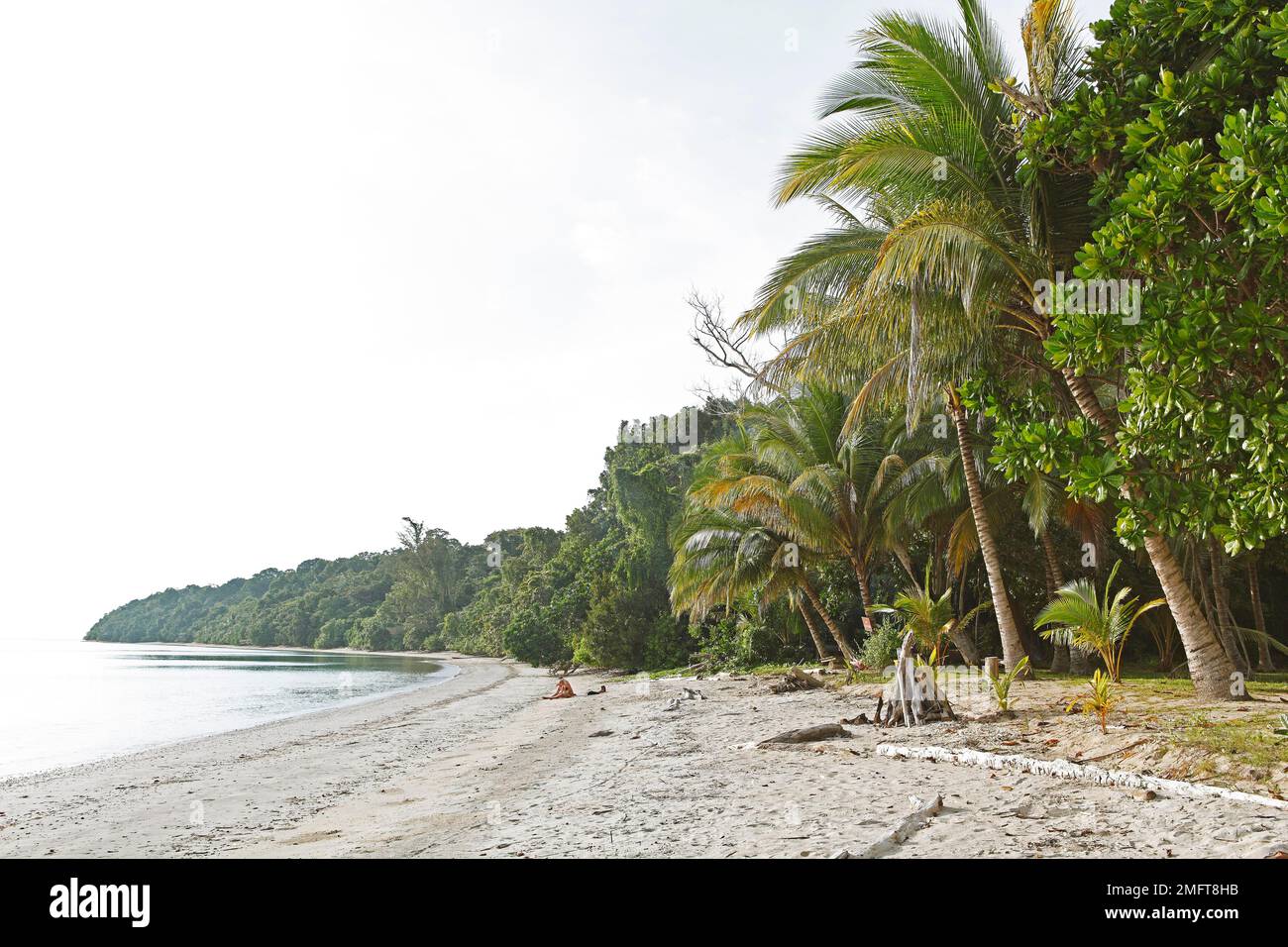 Pristine beach on Pulau Tiga or Survivor Island, Pulau Tiga National ...