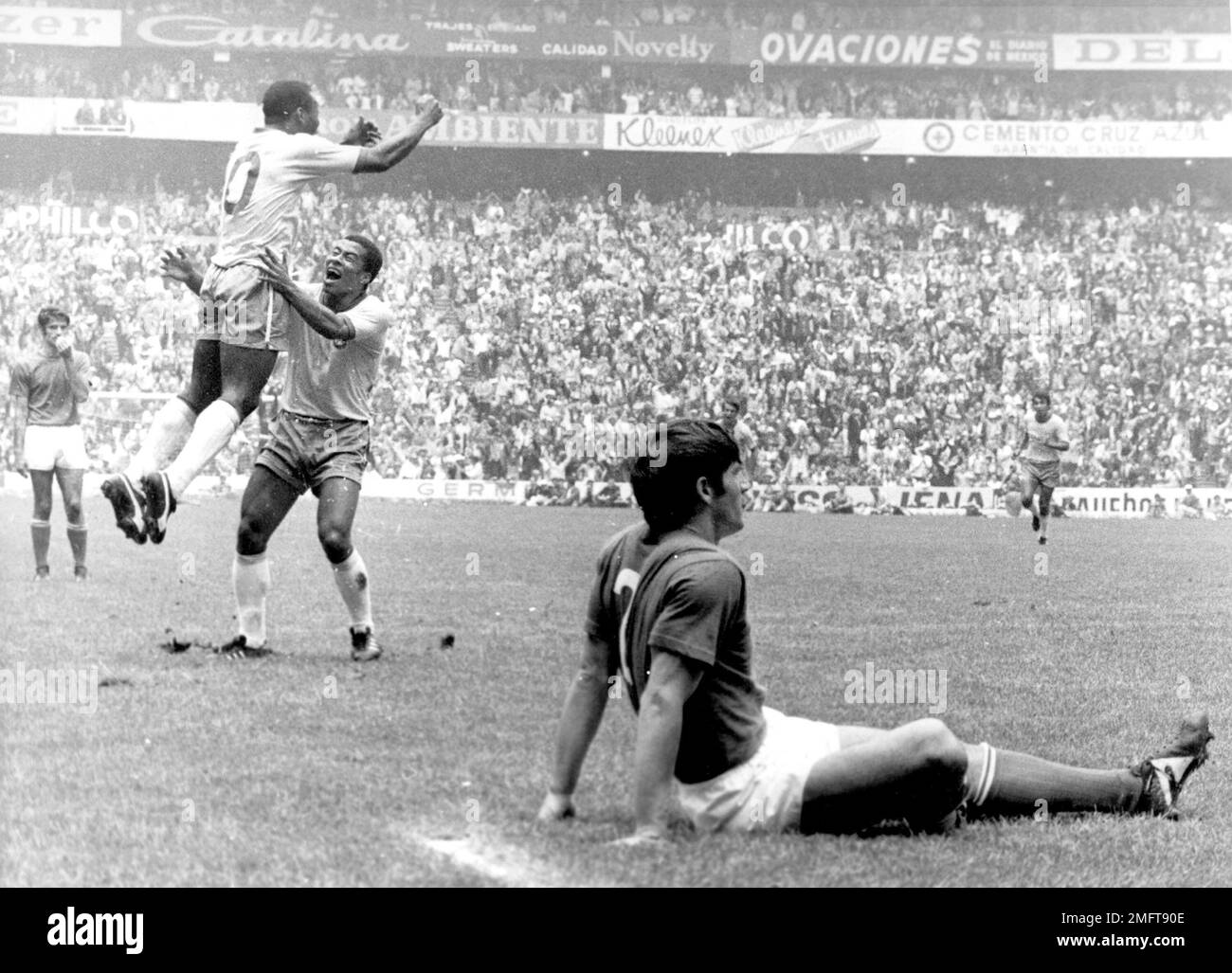 FILE - In this June 21, 1970 file photo, Brazil's Pele jumps for joy ...