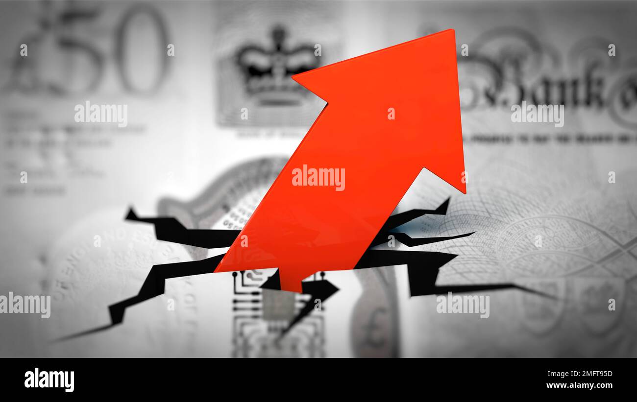 Symbolic image on the subject of cost explosion, inflation, price ...