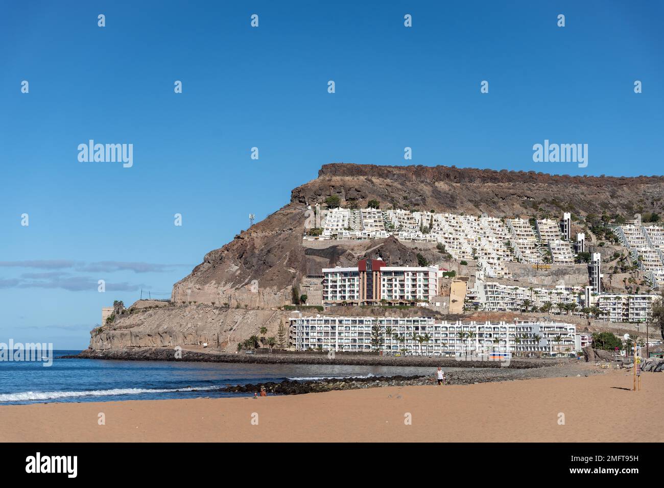 TAURUS, GRAN CANARIA, CANARY ISLANDS, SPAIN - MARCH 6 : View along the ...