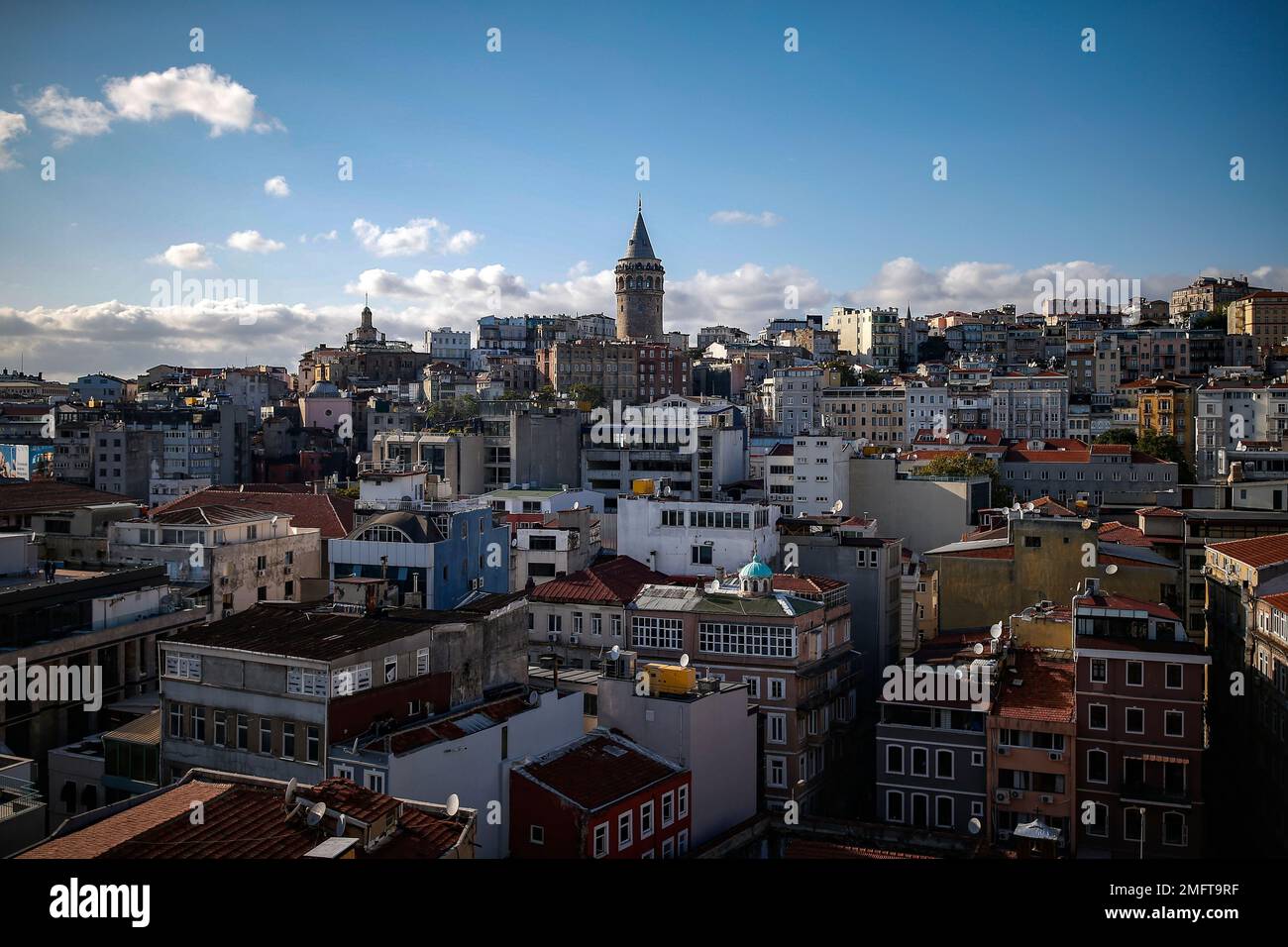 An Istanbul's skyline with the iconic Galata Tower, Wednesday, Oct. 21 ...