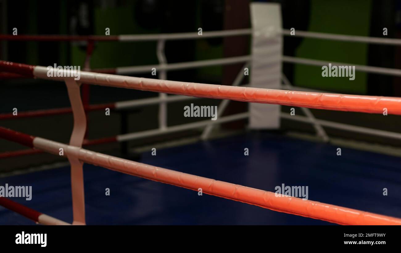 Empty Boxing Ring Corner