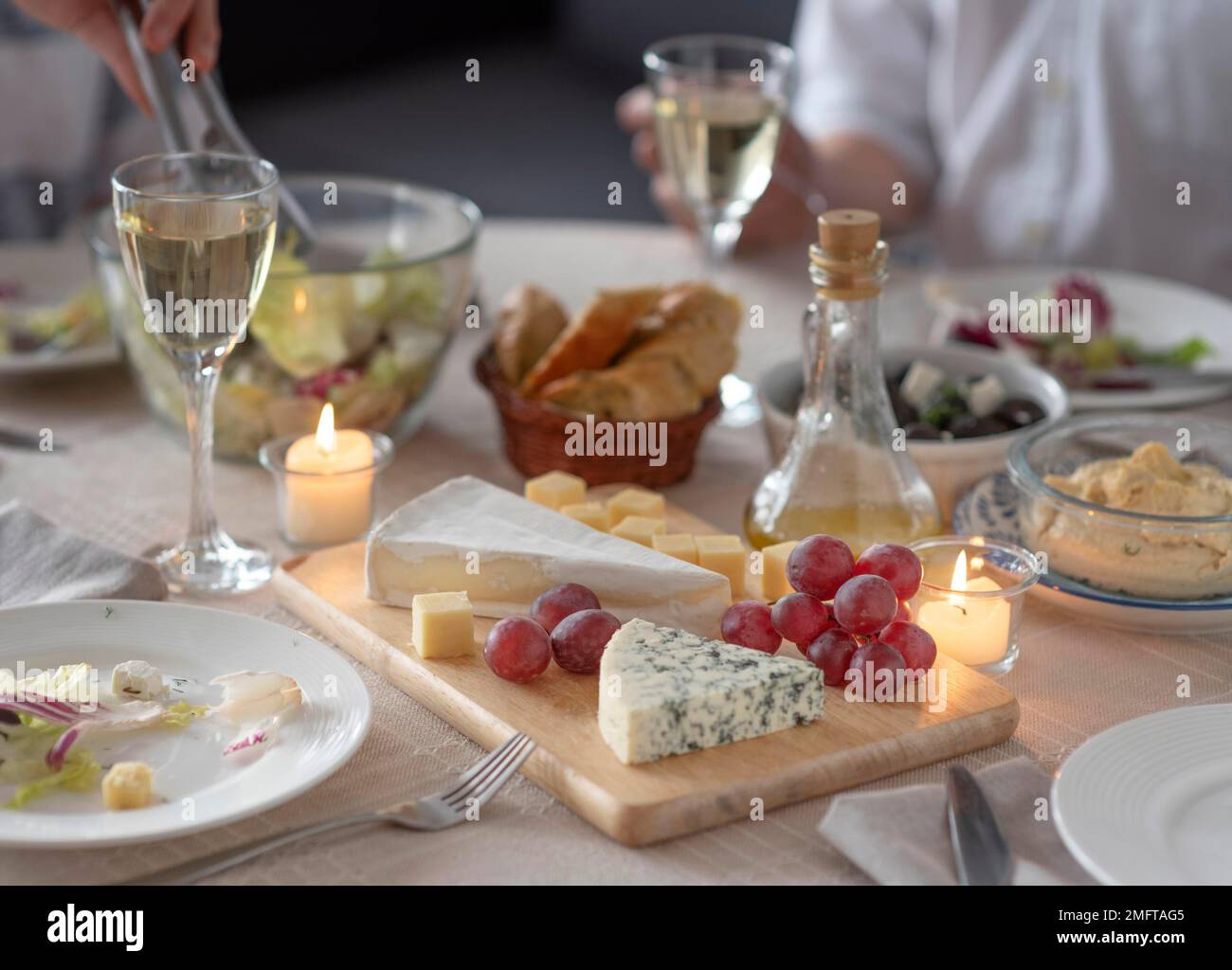 arrangement delicious meals table. High resolution photo Stock Photo ...
