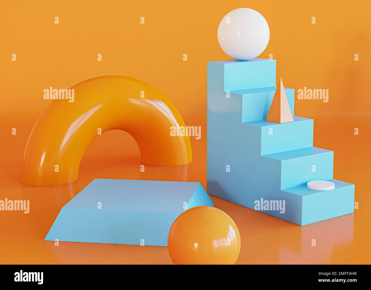 stairs abstract geometric shapes background Stock Photo - Alamy