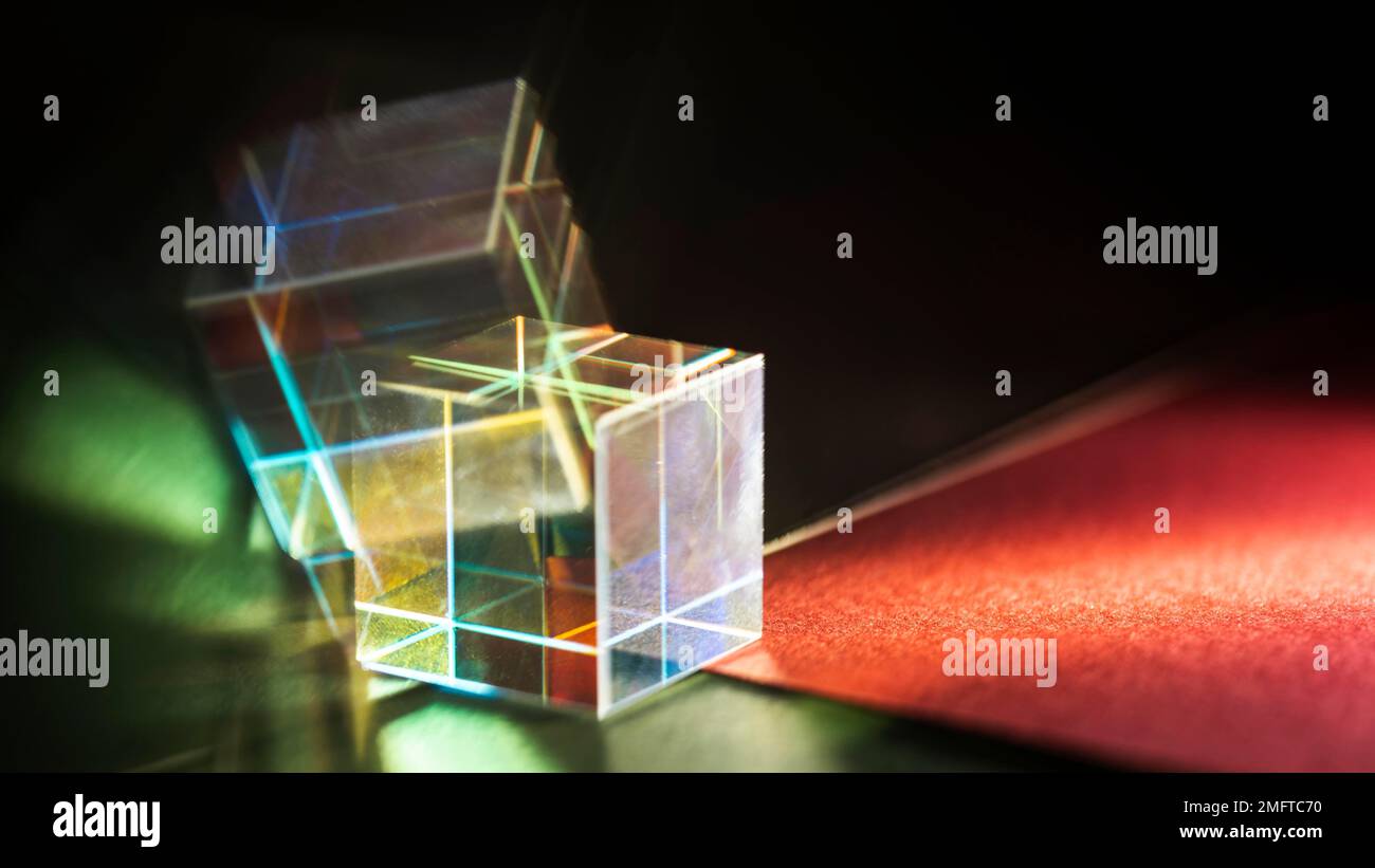 abstract rainbow lights prism effect Stock Photo - Alamy