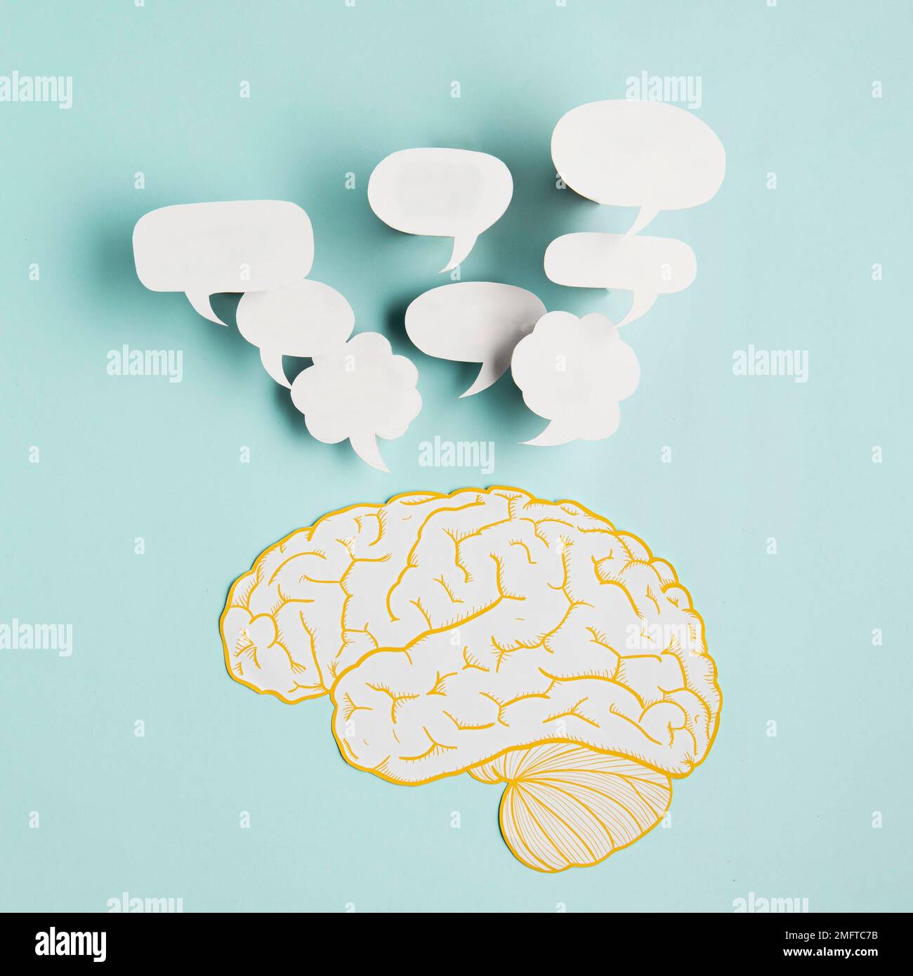Paper brain hi-res stock photography and images - Alamy