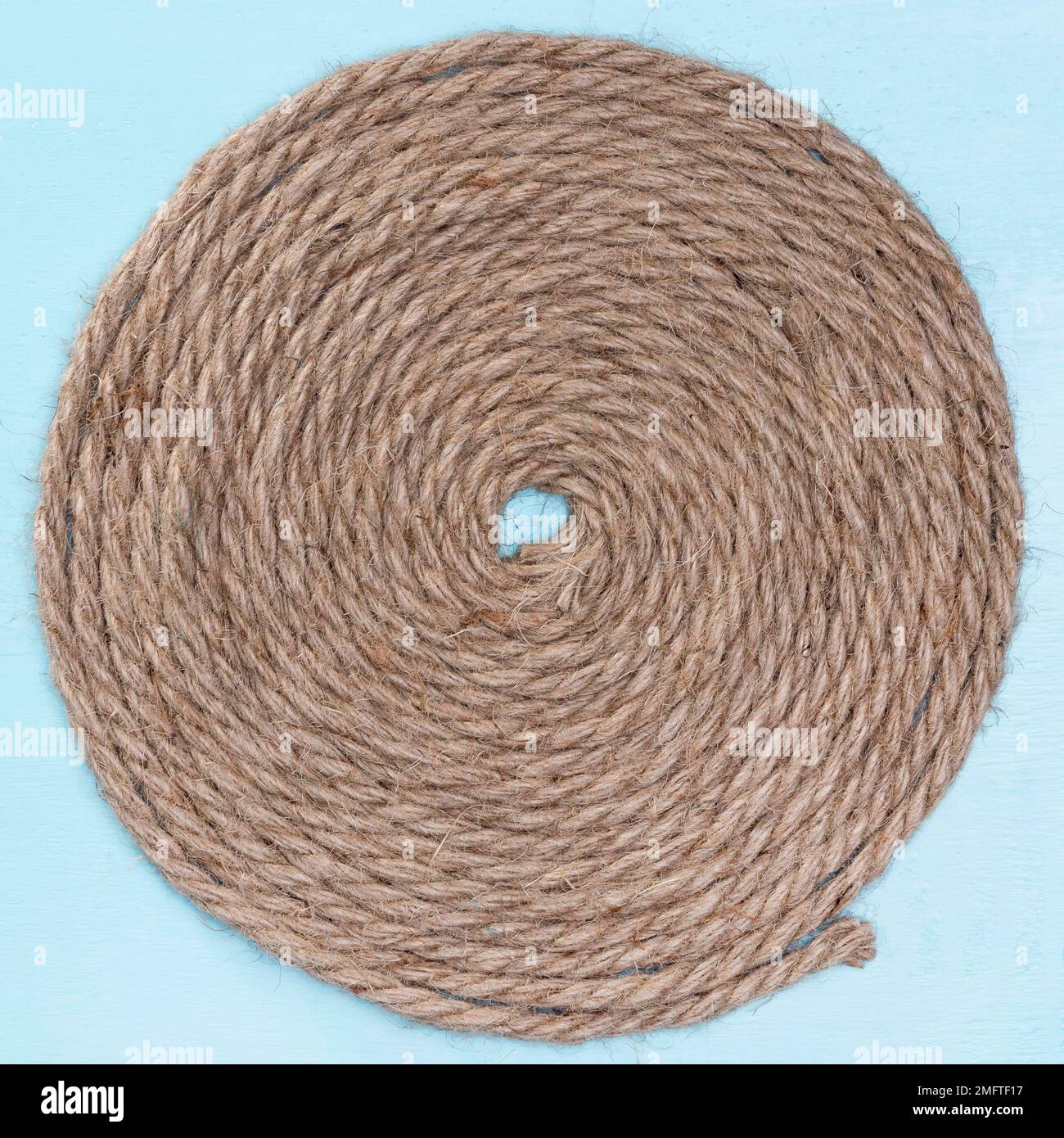 cotton natural rope weaving circular Stock Photo - Alamy