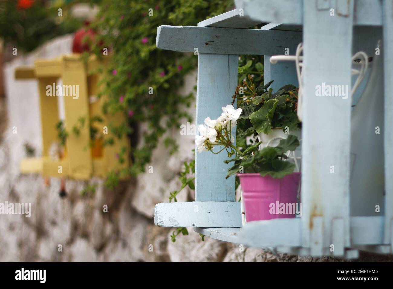 Colorful stands hi-res stock photography and images - Alamy