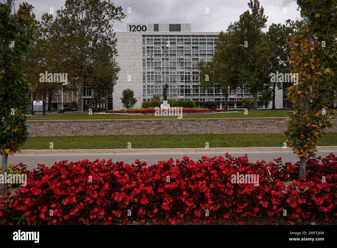 An Oakland County Courthouse building is shown in Pontiac, Mich ...