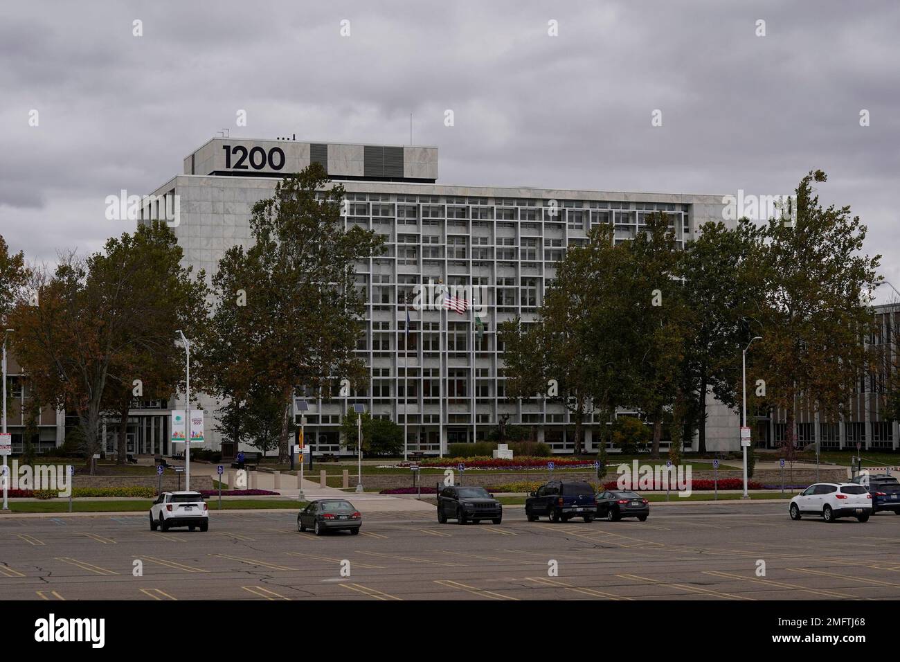 An Oakland County Courthouse building is shown in Pontiac, Mich ...