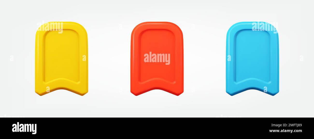 Bookmark 3d colorful icon set. realistic vector illustration. design ...