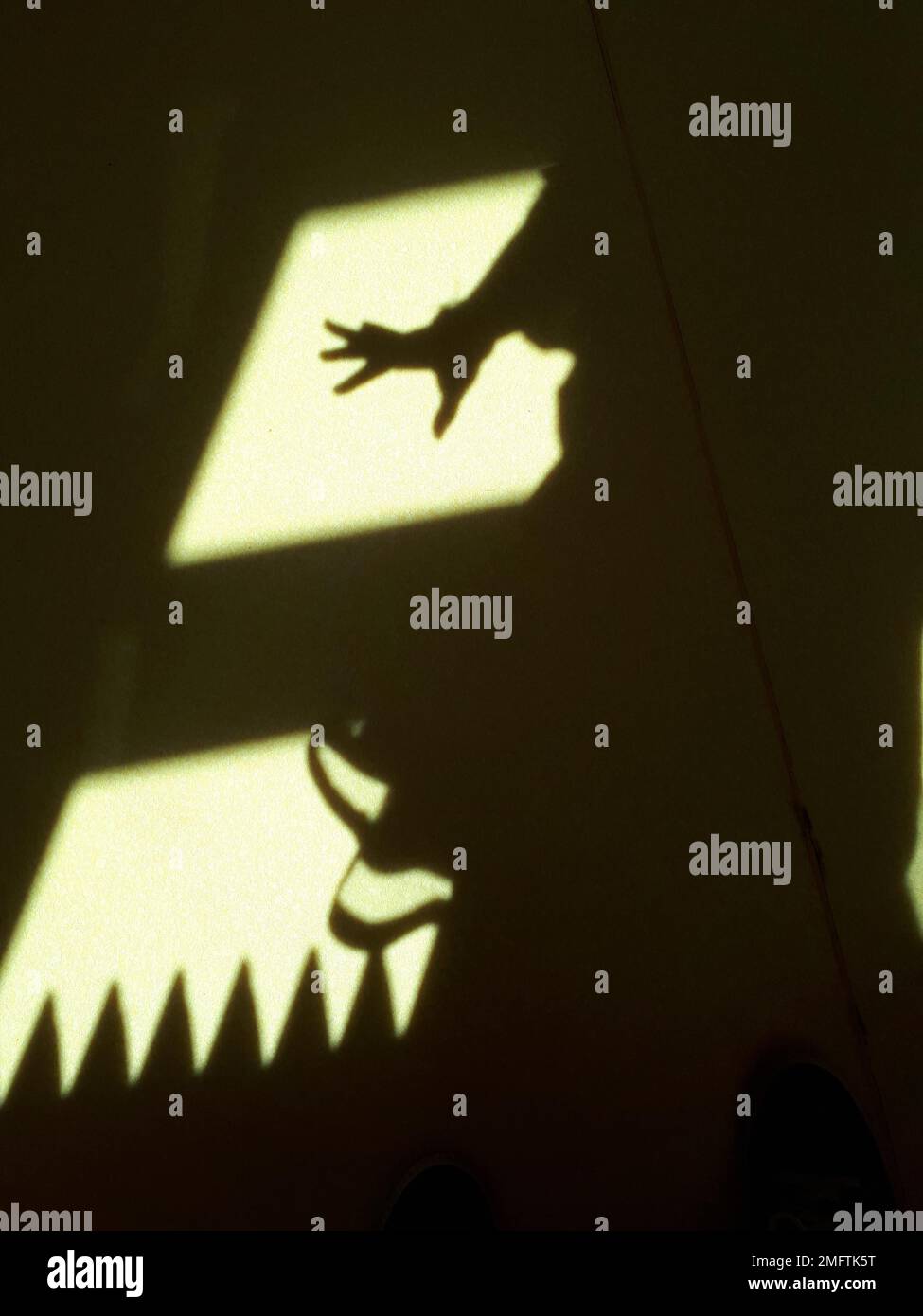 A persons shadow on the wall Stock Photo - Alamy
