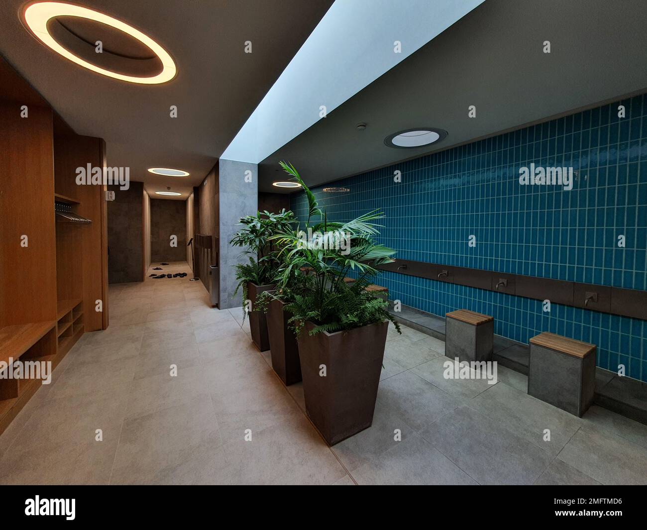 The interior of Cambridge Mosque Ablution area Stock Photo - Alamy