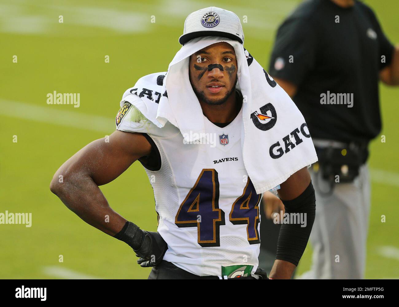 Baltimore Ravens' Marlon Humphrey (44) during an NFL football game ...