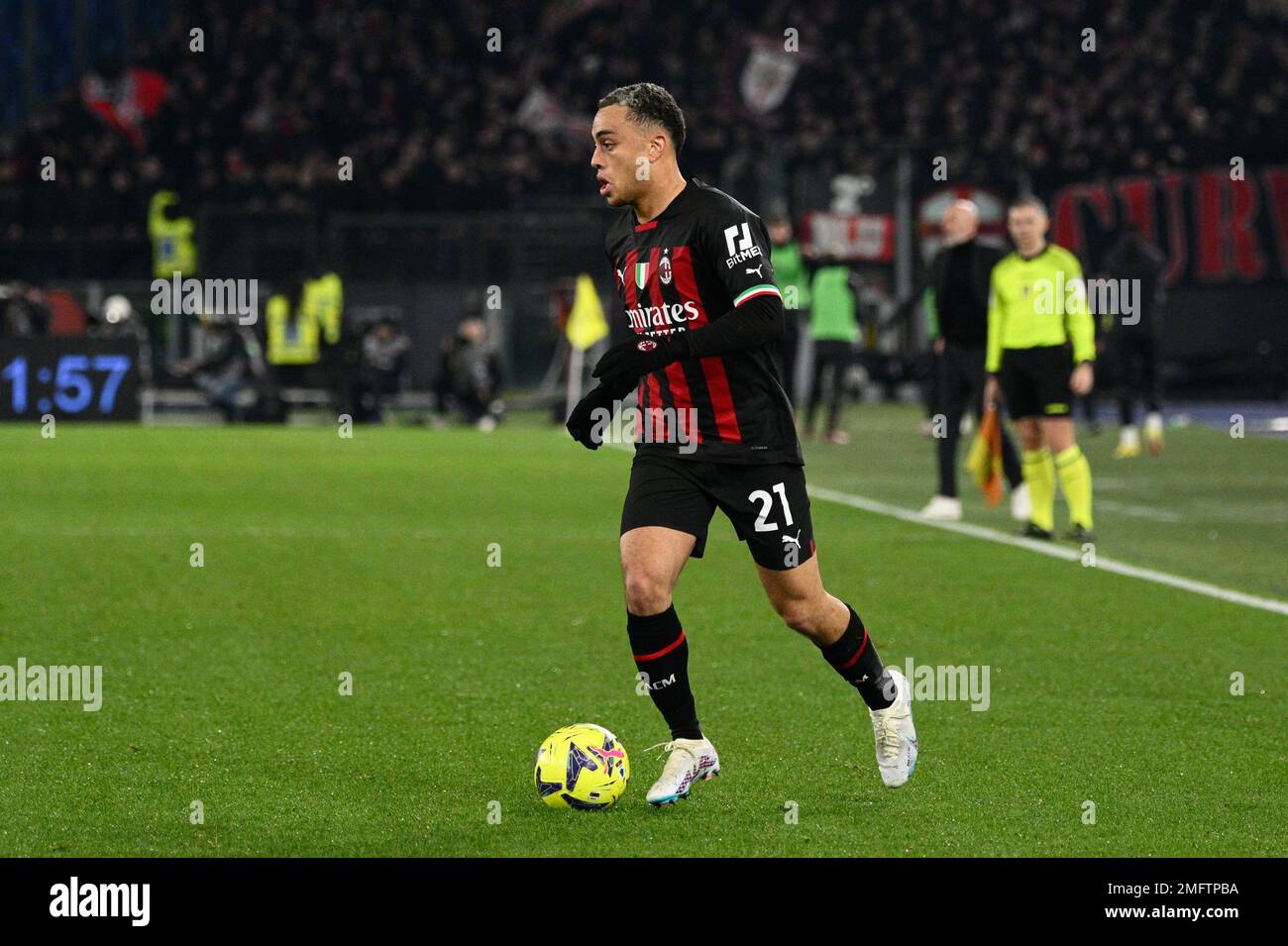 Sergino Dest (AC Milan) during the Italian Football Championship League ...