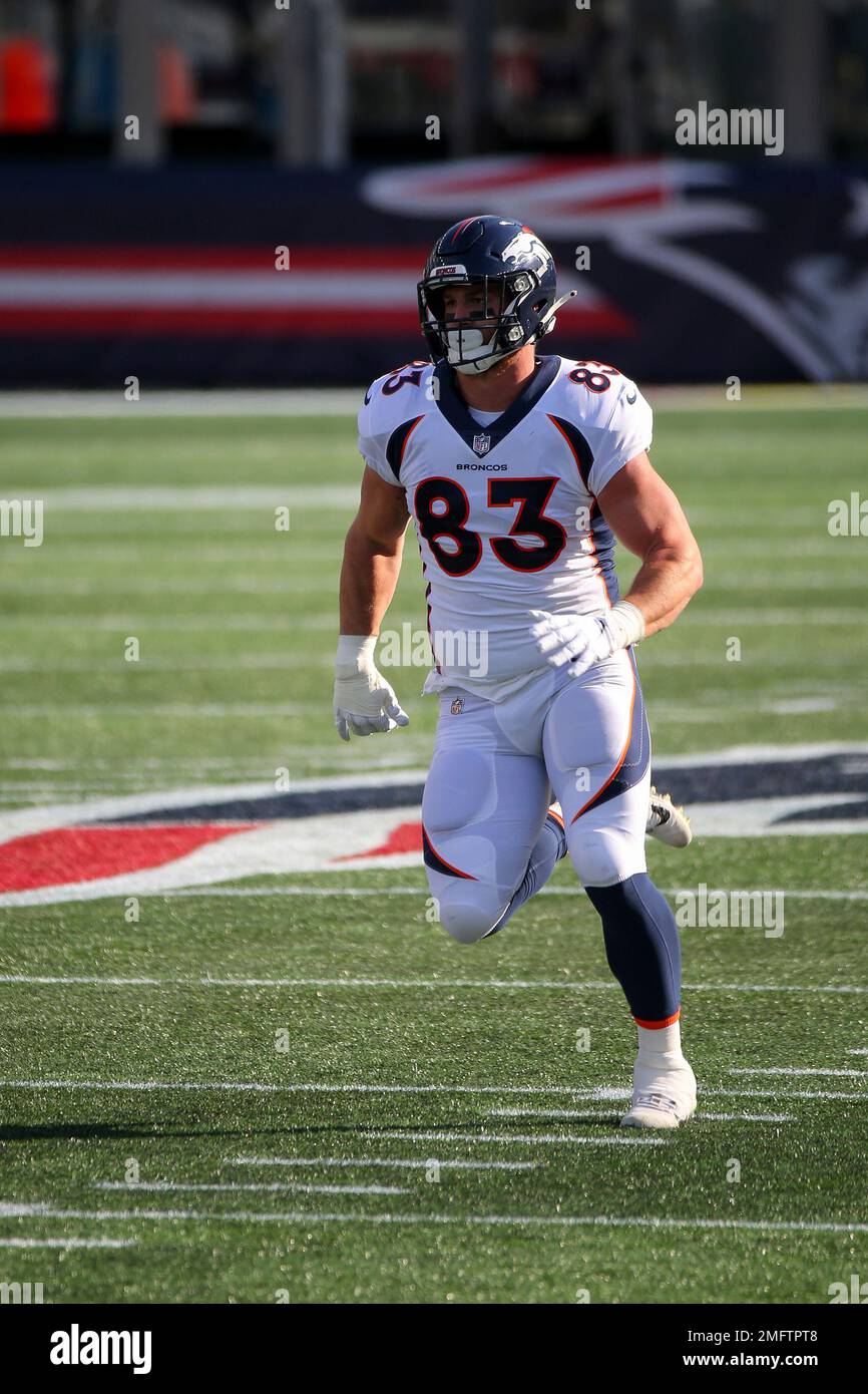 Denver Broncos tight end Andrew Beck (83) during the second half of an ...