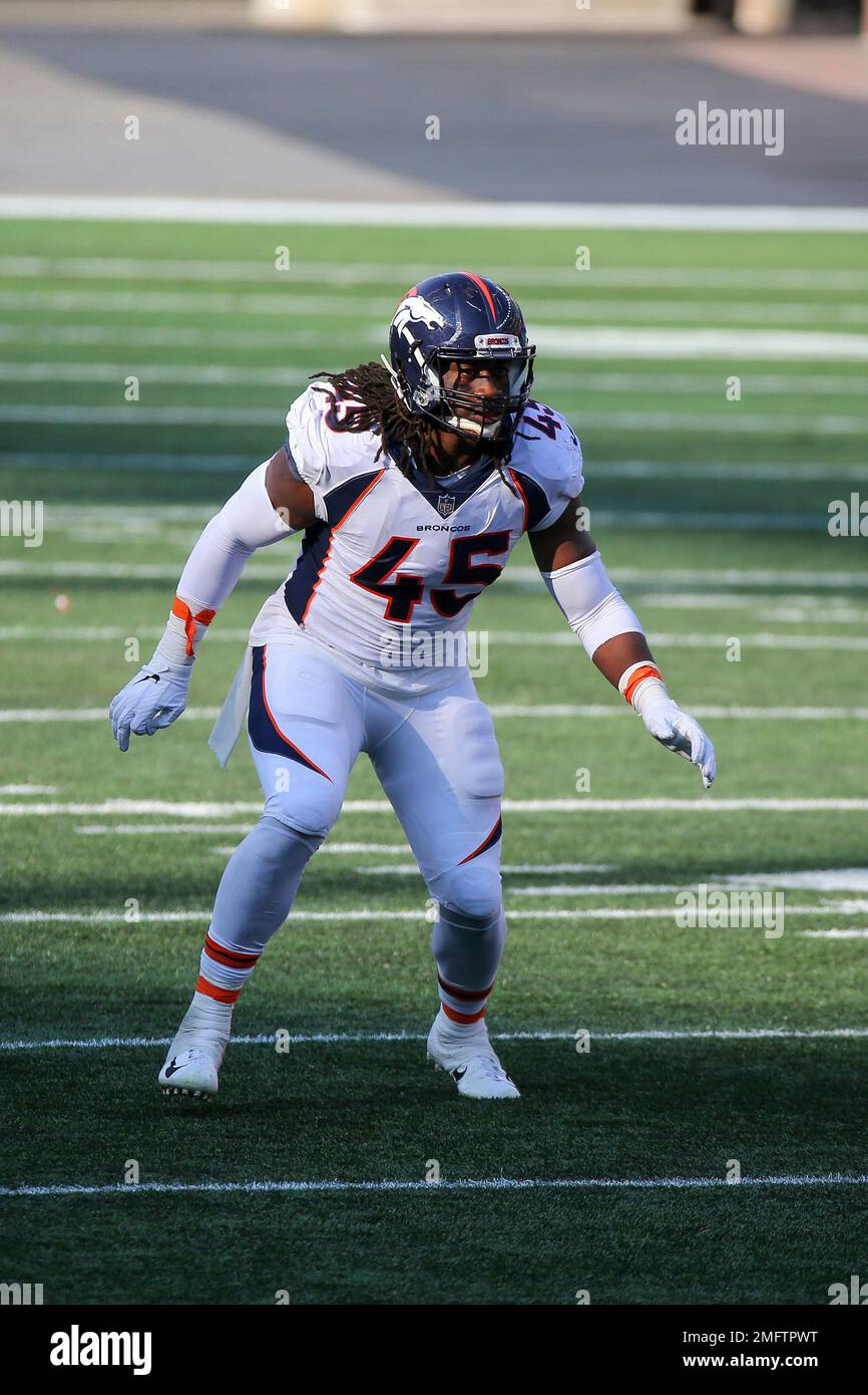 Denver Broncos linebacker Alexander Johnson (45) during the second half ...