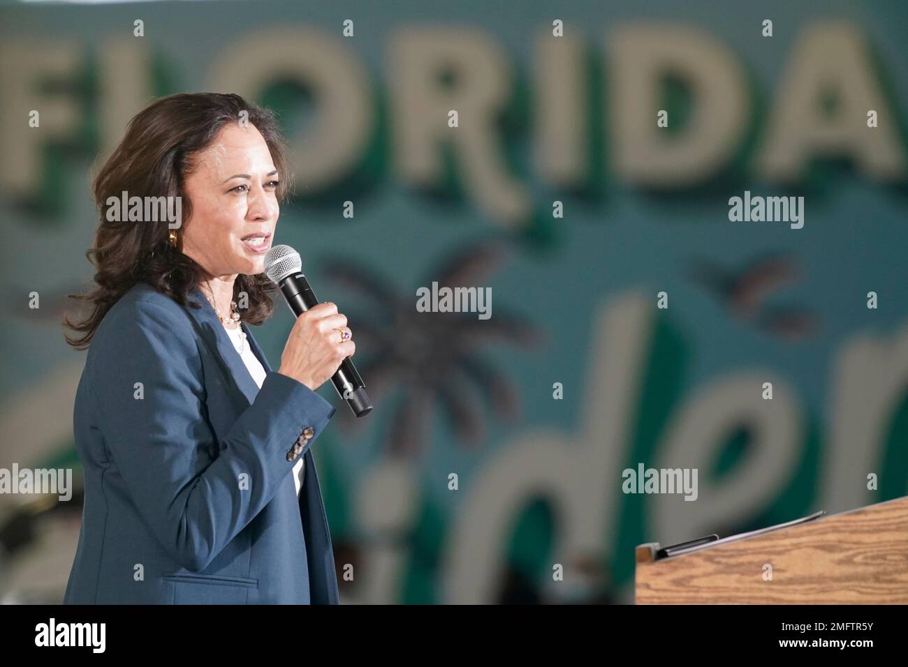 Democratic vice presidential candidate Sen. Kamala Harris, D-Calif ...
