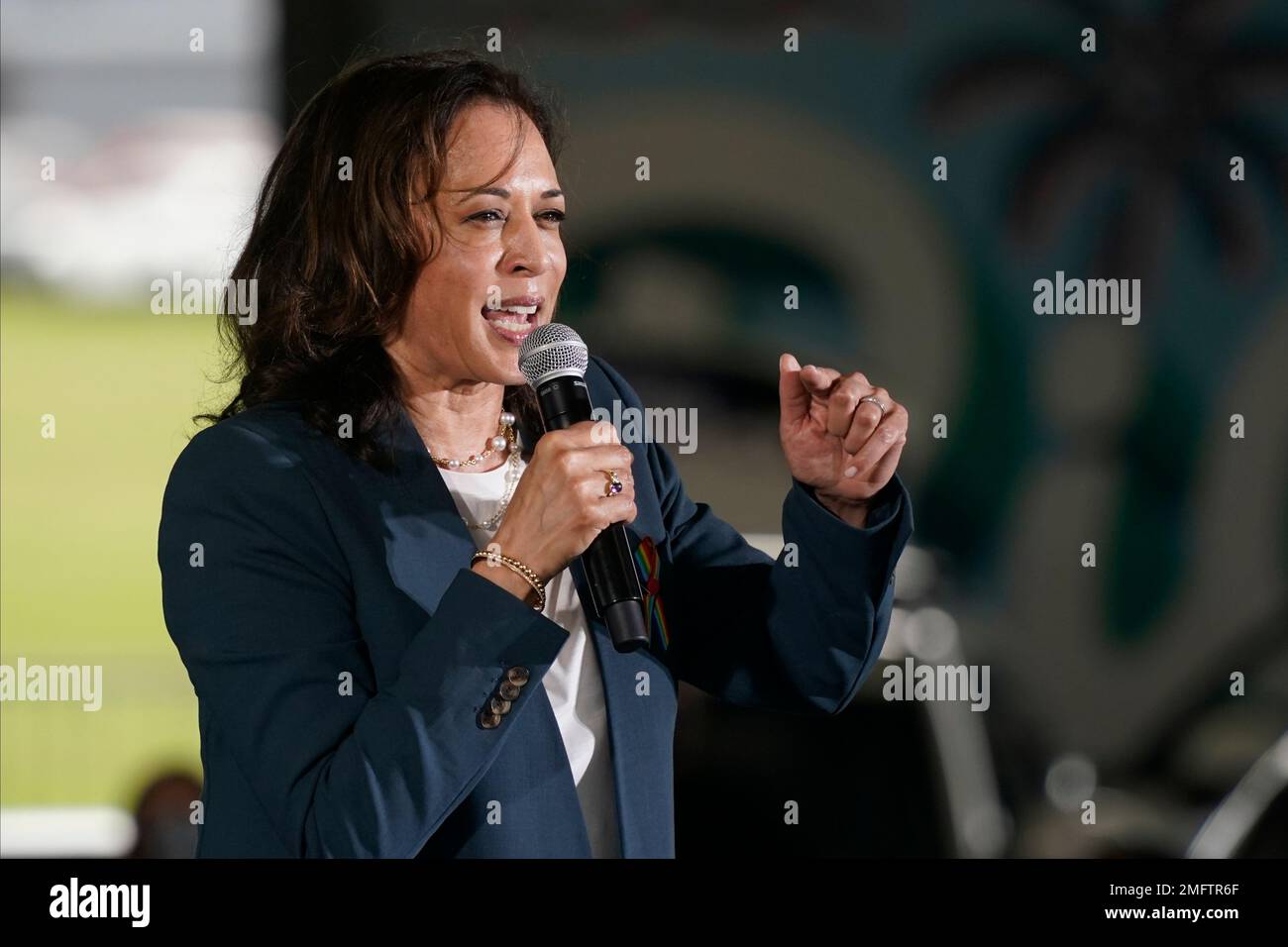 Democratic vice presidential candidate Sen. Kamala Harris, D-Calif ...