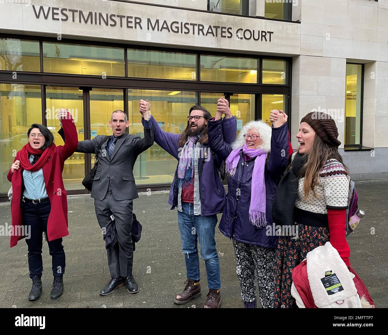 (Left to right) is Amy Rugg-Easey, Stott, Shaun Davies, Erika Curren ...