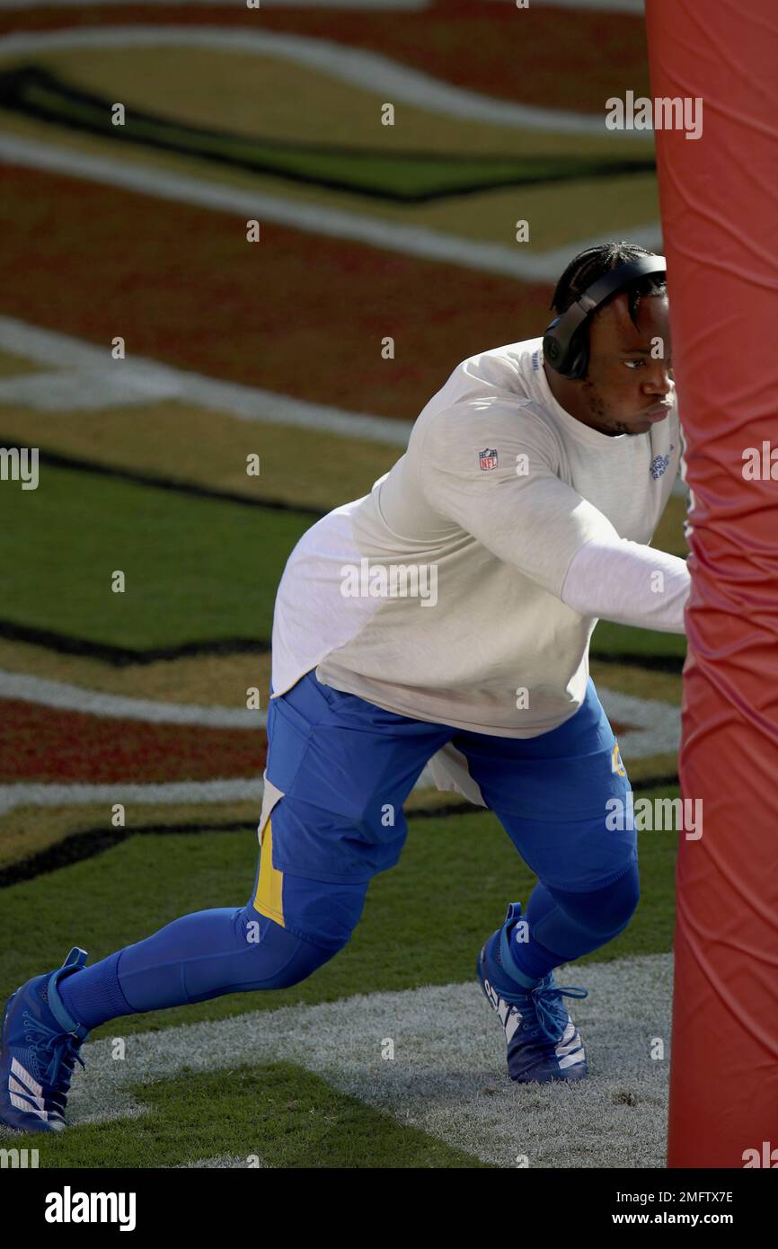 Los Angeles Rams outside linebacker Samson Ebukam (50) on the field ...