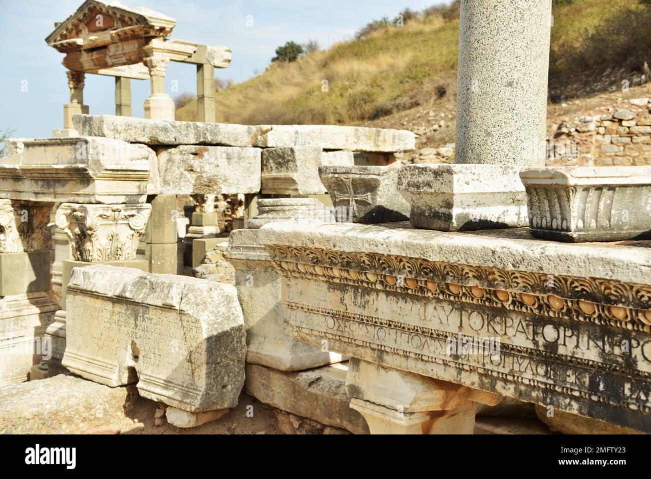 TUR, Turkey, Ephesus: Tourists encounter impressive evidence of Roman ...