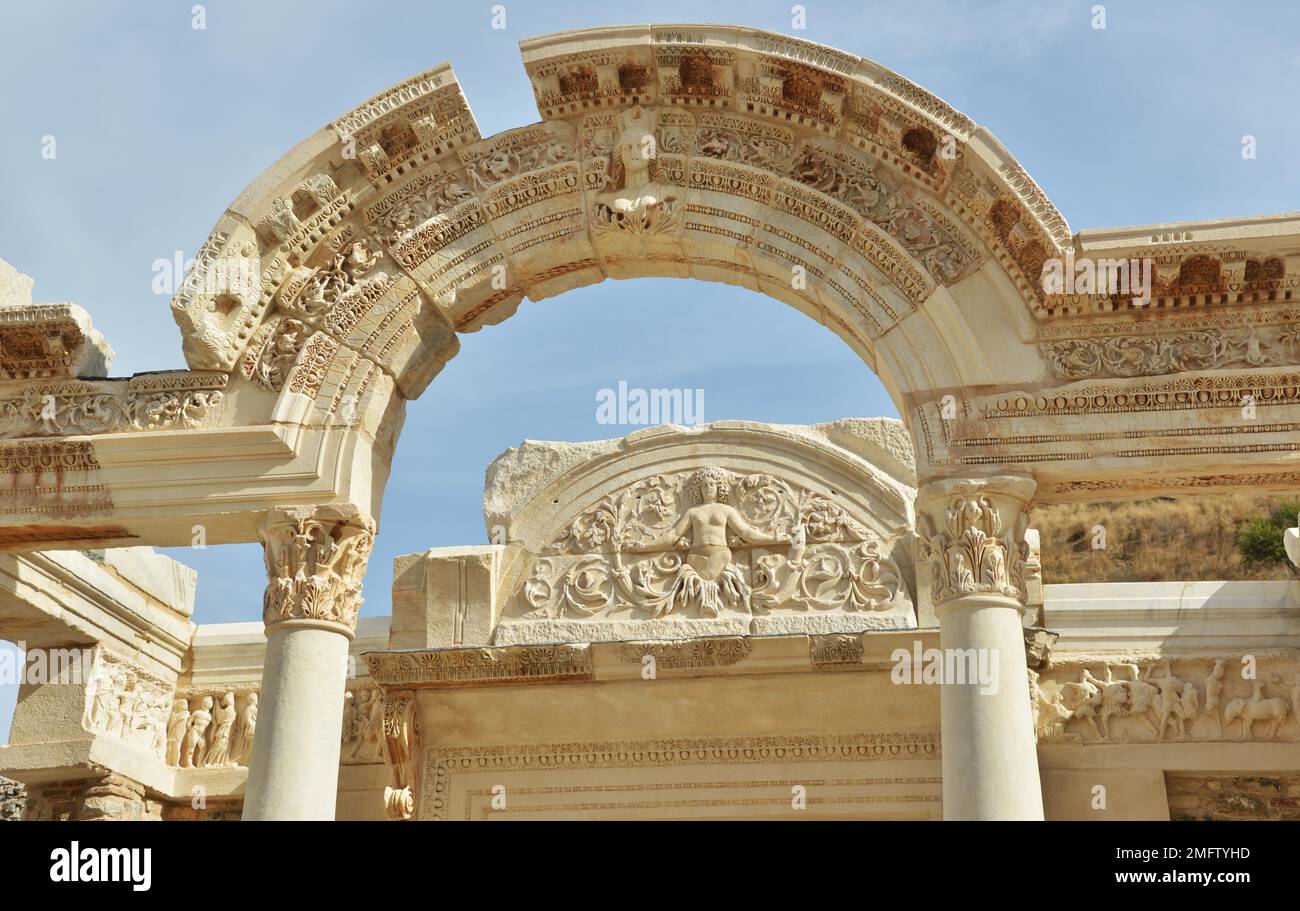 TUR, Turkey, Ephesus: Tourists encounter impressive evidence of Roman ...