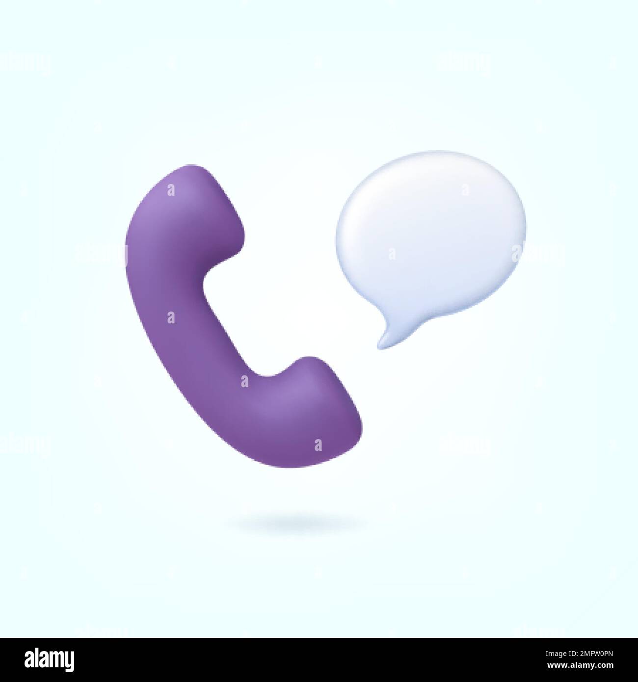 Phone calls 3d icon consulting service Stock Vector Images - Alamy