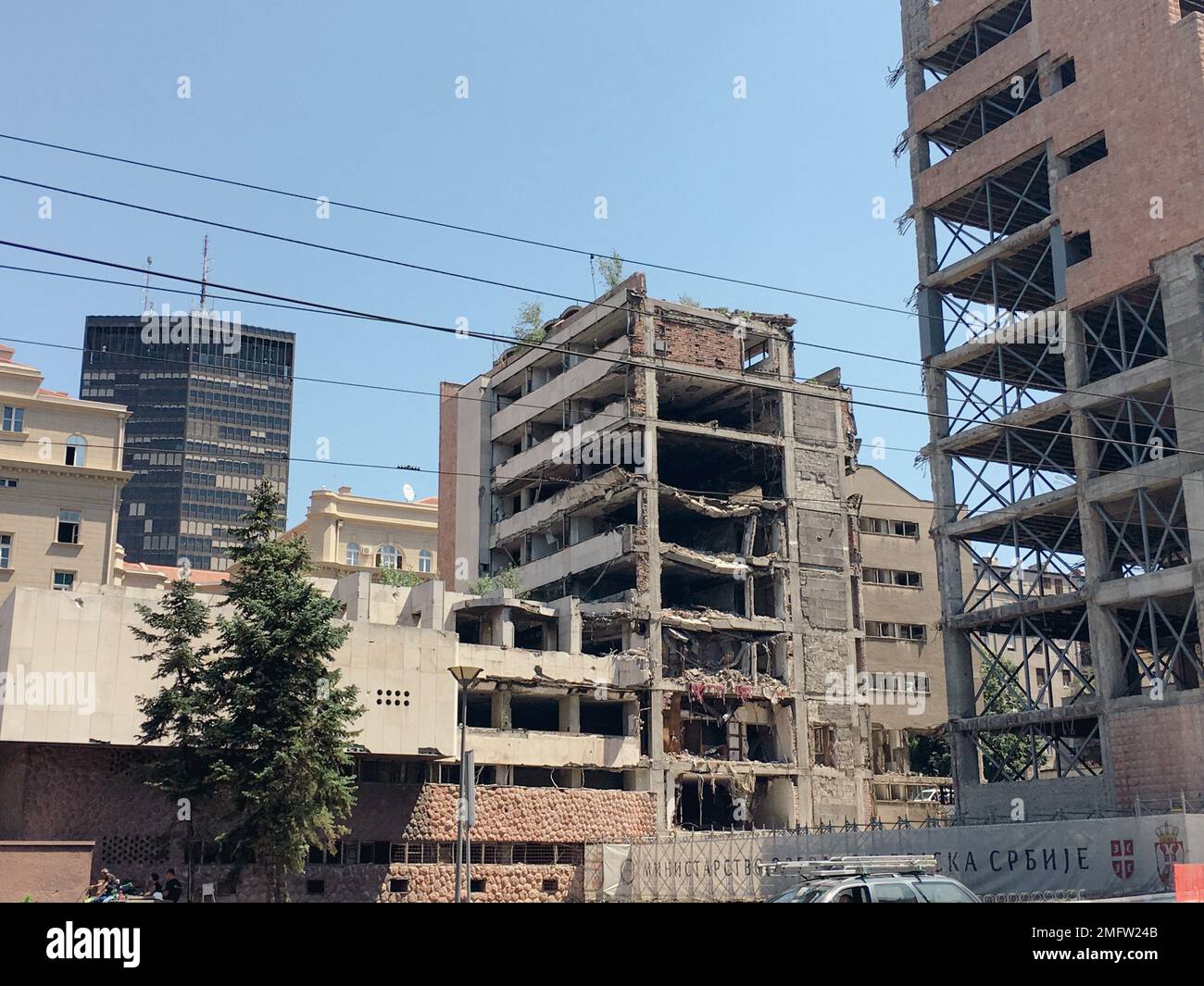 An old bombed building from soviet times Stock Photo - Alamy