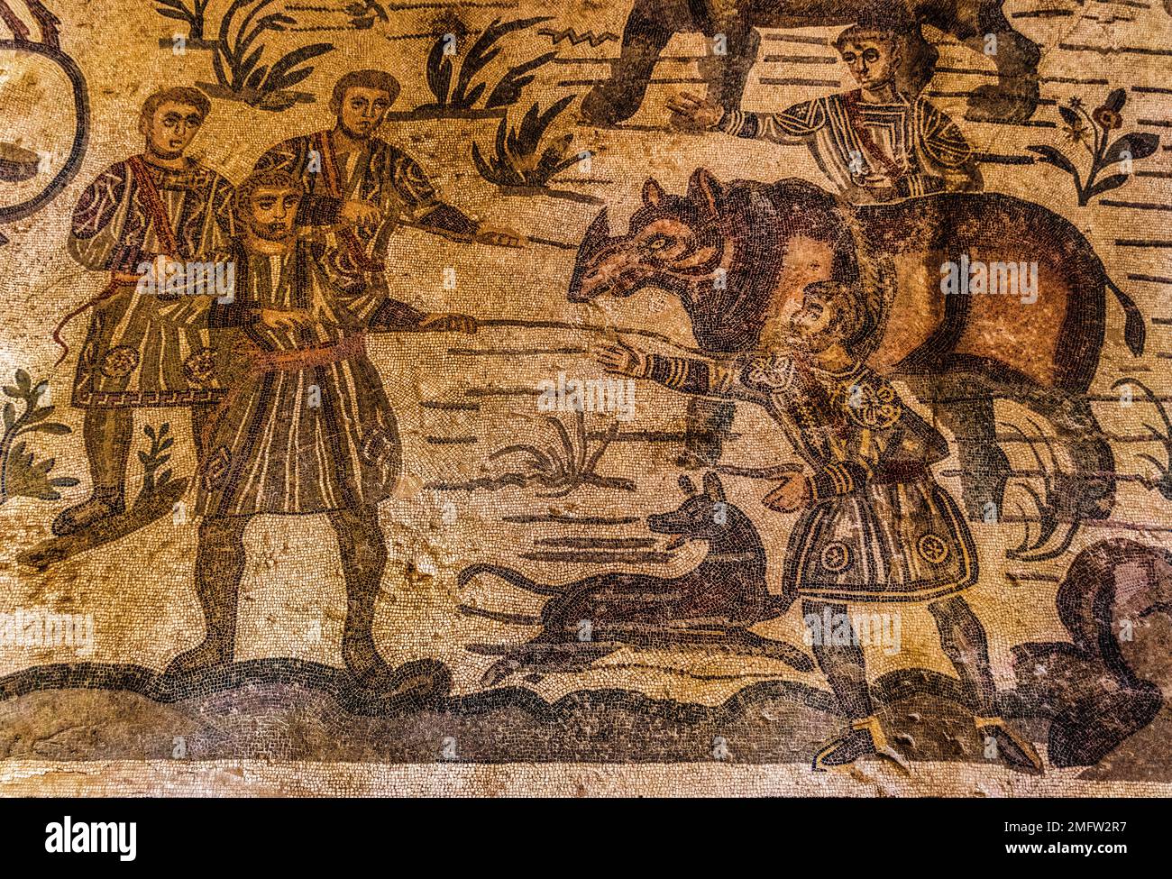 Rhinoceros villa romana del casale hi-res stock photography and images ...