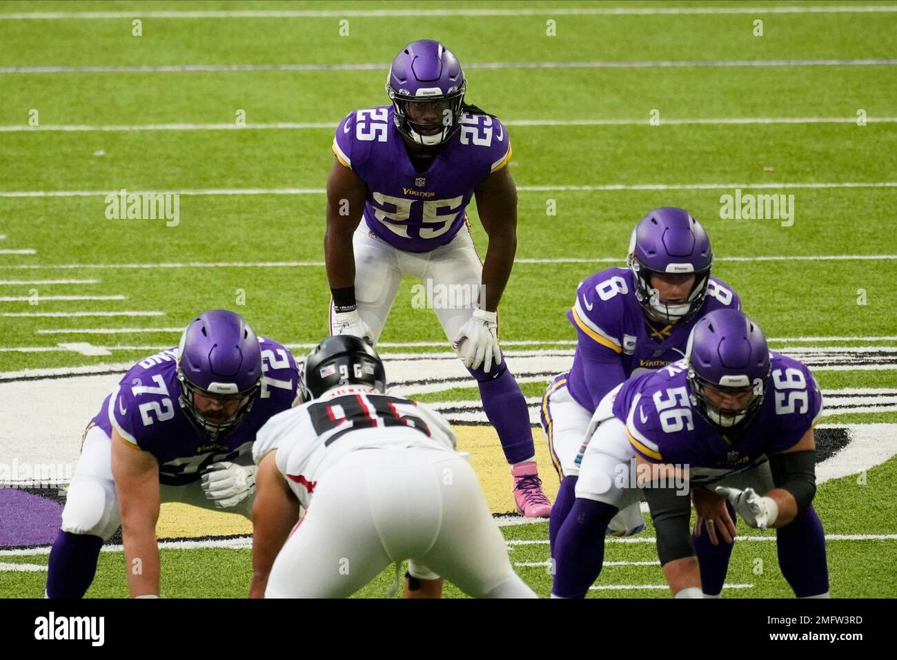 Minnesota Vikings running back Alexander Mattison (25) plays against ...