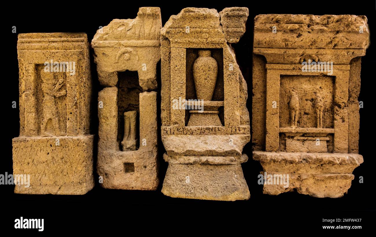 Tombstones, Whitaker Museum, Phoenician island of Mozia, outpost for ...