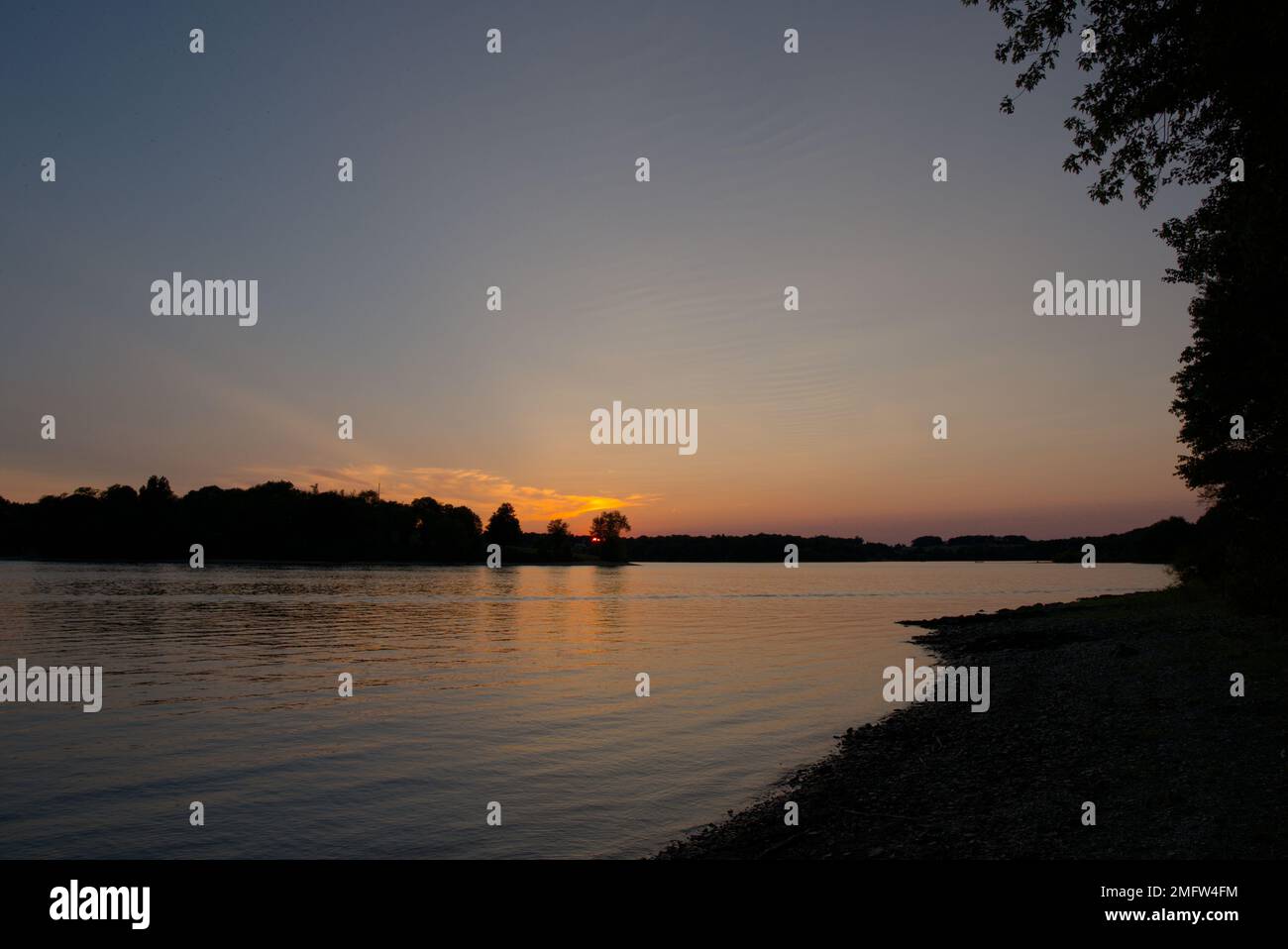 Sunset at Codorus State Park in Pennsylvania Stock Photo - Alamy