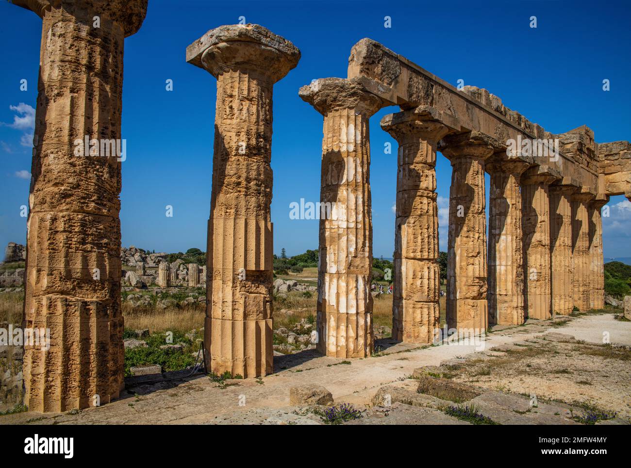 Temple E, attributed to Hera, 450 BC, Ancient Greek settlement of ...
