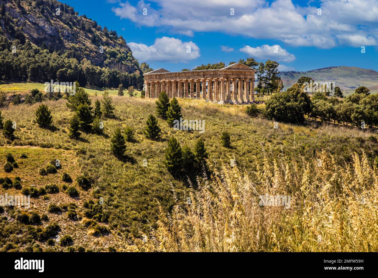 Doric temple from 430 BC, ruins of the city of Segesta founded by the ...