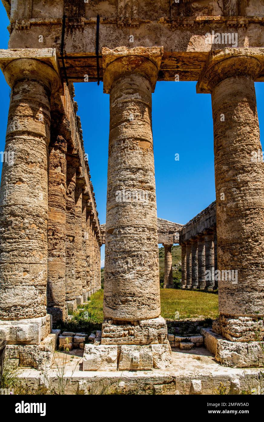 Doric temple from 430 BC, ruins of the city of Segesta founded by the ...