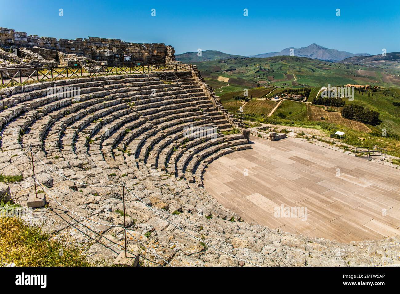 Hellenistic ancient theatre from the 3rd century BC with grandiose ...