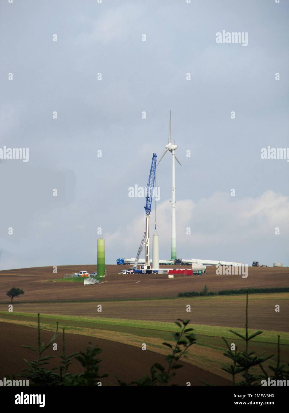 Structure of a wind turbine Stock Photo - Alamy