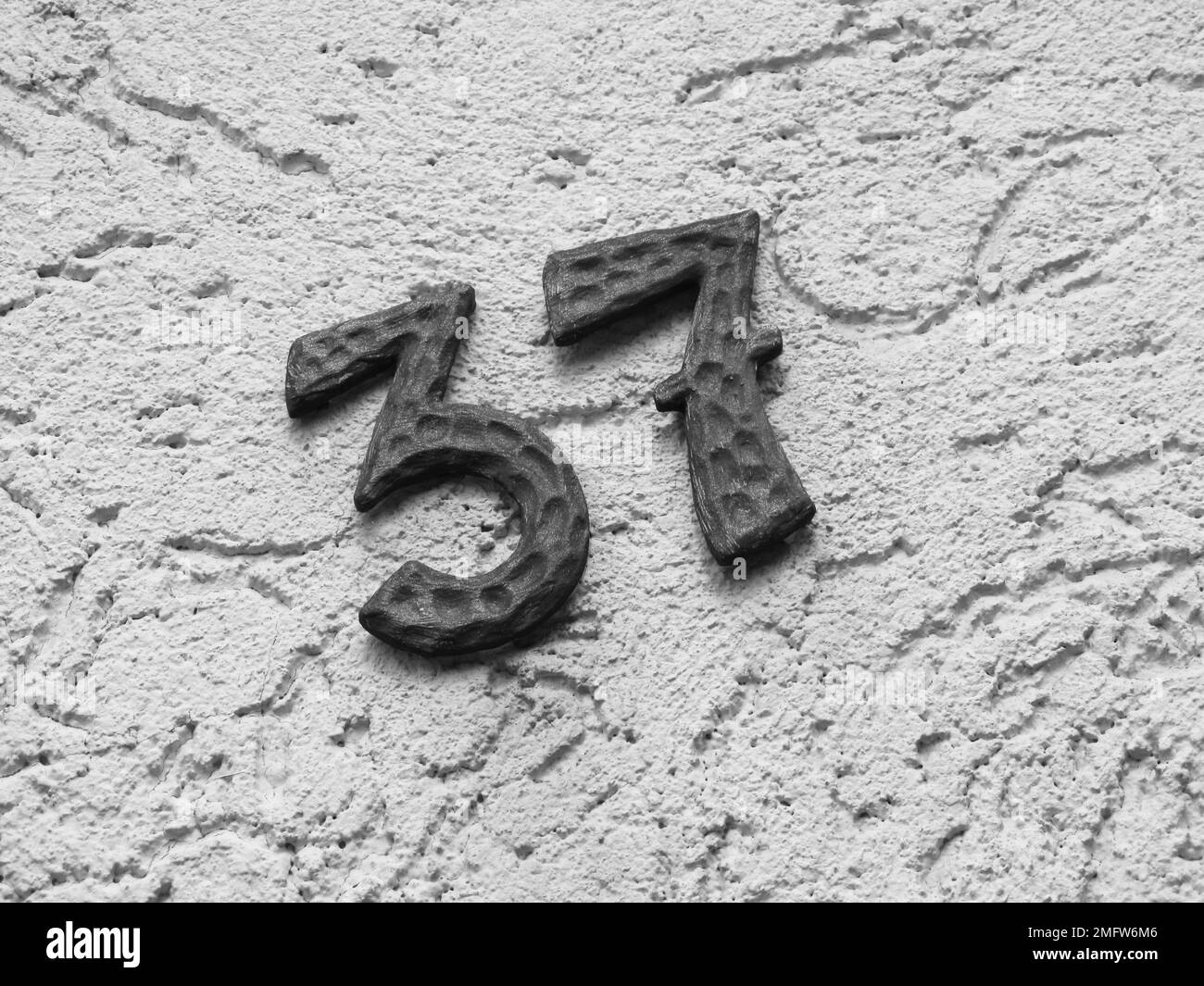 House number 37 Stock Photo - Alamy