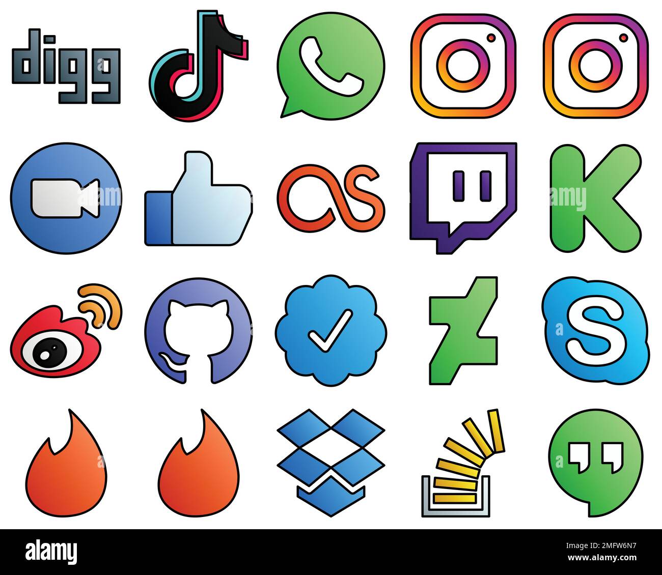 Meta tiktok Stock Vector Images - Alamy