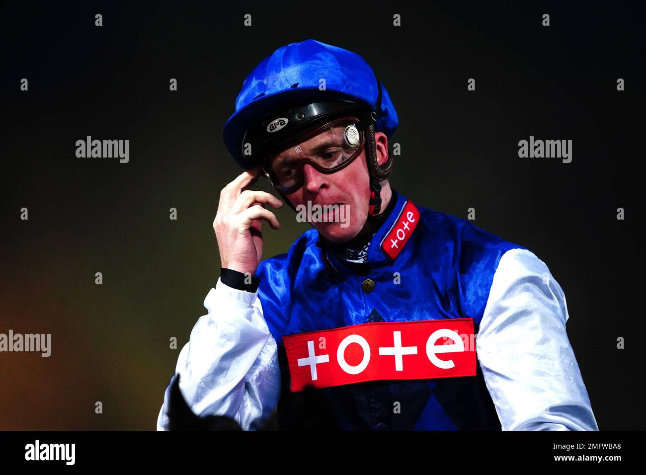 Jockey David Probert after the Follow @racingtv On Twitter Classified ...
