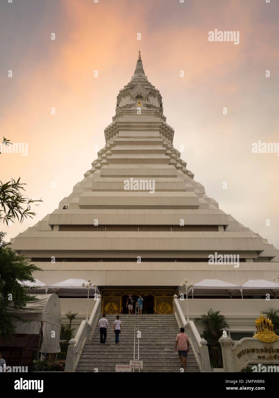 Bangkok, Thailand. December 14, 2022. Wat Paknam Bhasicharoen temple ...