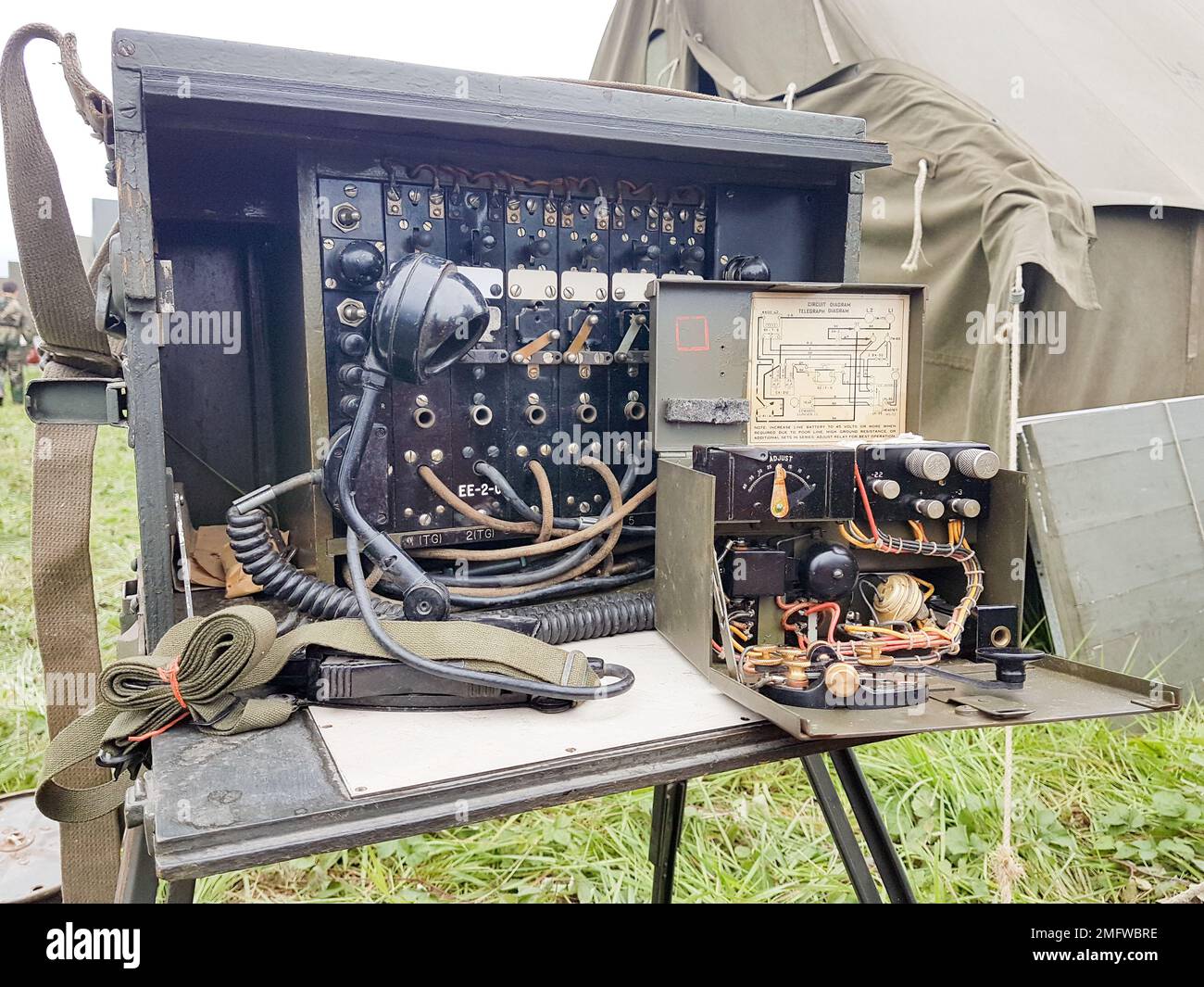 telegraph and radio vintage military from second world war two Stock ...